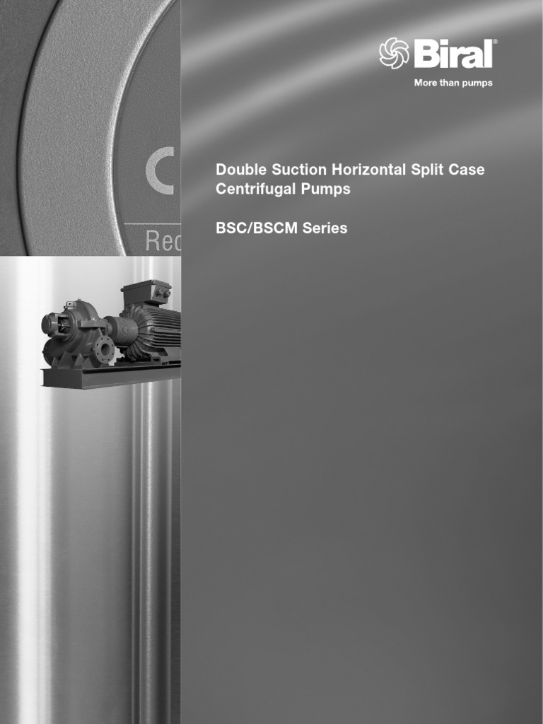 Double Suction Horizontal Split Case Centrifugal Pumps BSC/BSCM Series ...
