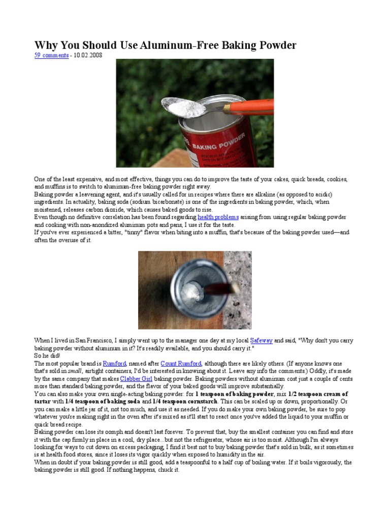 Baking Powder | PDF | Baking Powder | Cooking