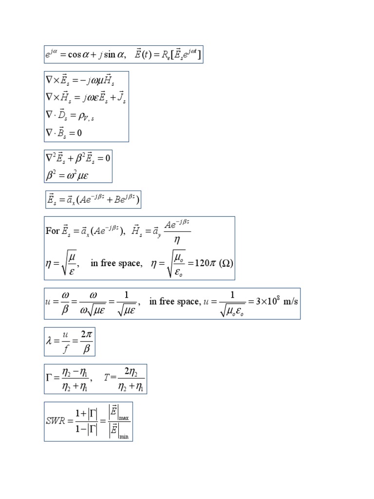 Electromagnetic Wave Equations | PDF