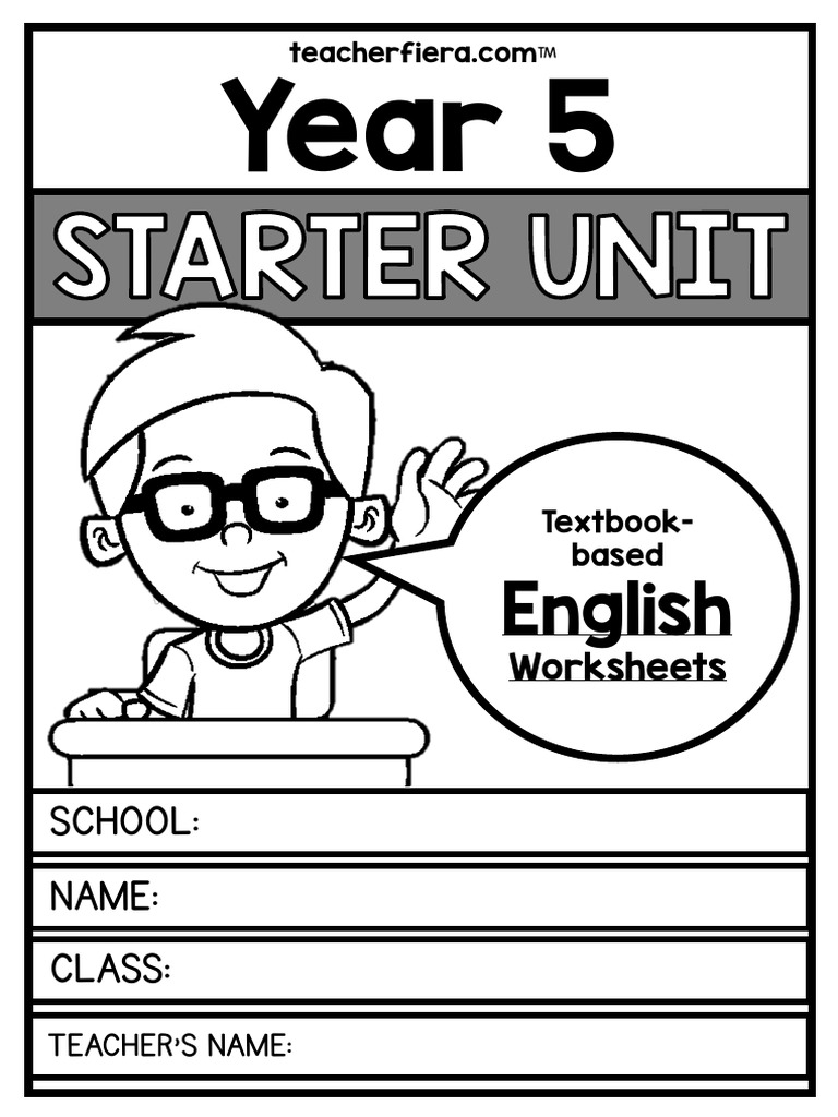 Y5 Starter Unit Worksheets | PDF | Grammatical Number | Question