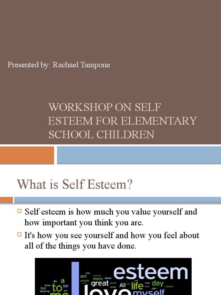 Seminar On Self Esteem For Elementary School Children | PDF | Self ...