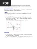 Class 10 Science PHYSICS PRACTICALS | PDF | Mirror | Refraction