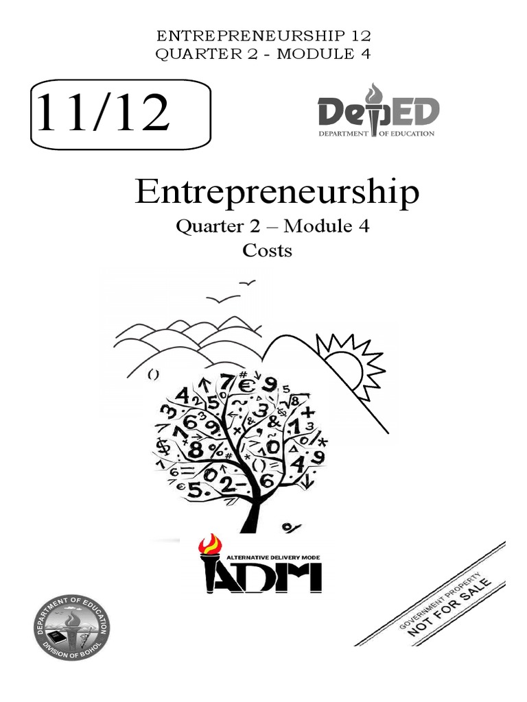 Entrepreneurship: Quarter 2 - Module 4 Costs | PDF | Cost | Depreciation