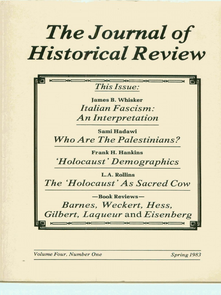 The Journal of Historical Review - Volume 04 | PDF | Fascism | Benito ...