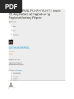 Spoliarium Filipino Sanaysay 1st Quarter | PDF