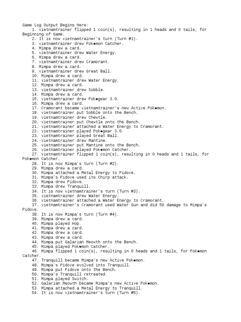 TCG Round 1 | PDF | Pokémon | Nintendo Franchises