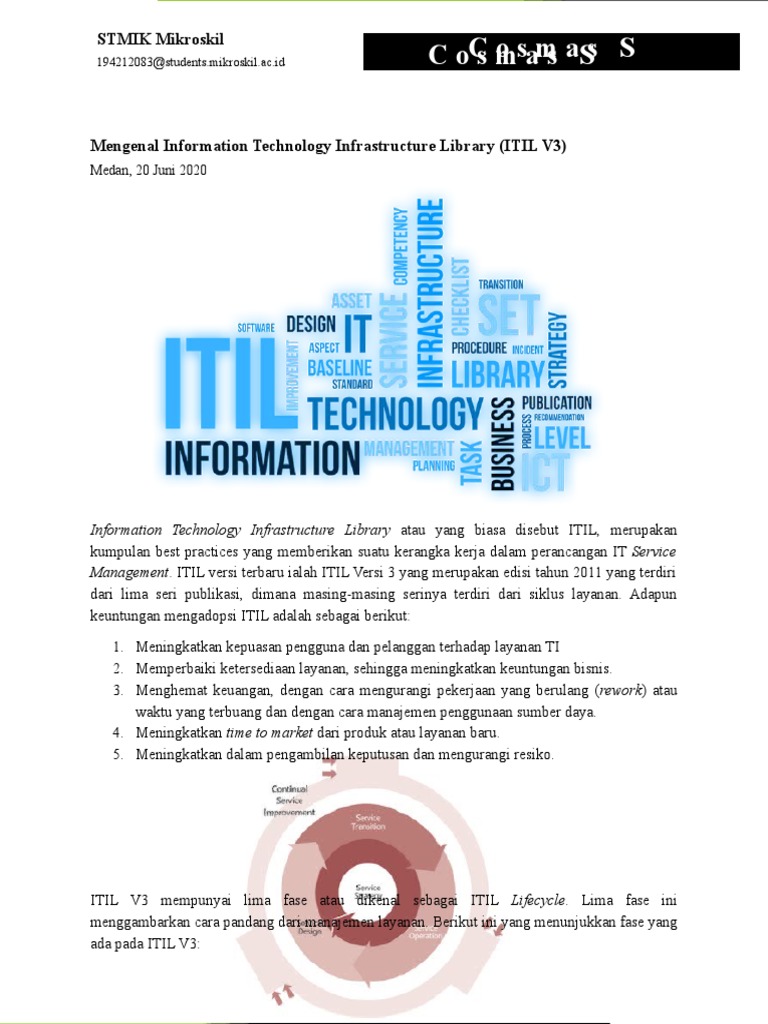 Mengenal Information Technology Infrastructure Library (ITIL V3) | PDF
