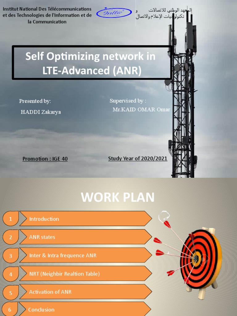 Self Optimizing Network in LTE-Advanced (ANR) : Presented By: HADDI Zakarya Supervised By: MR ...