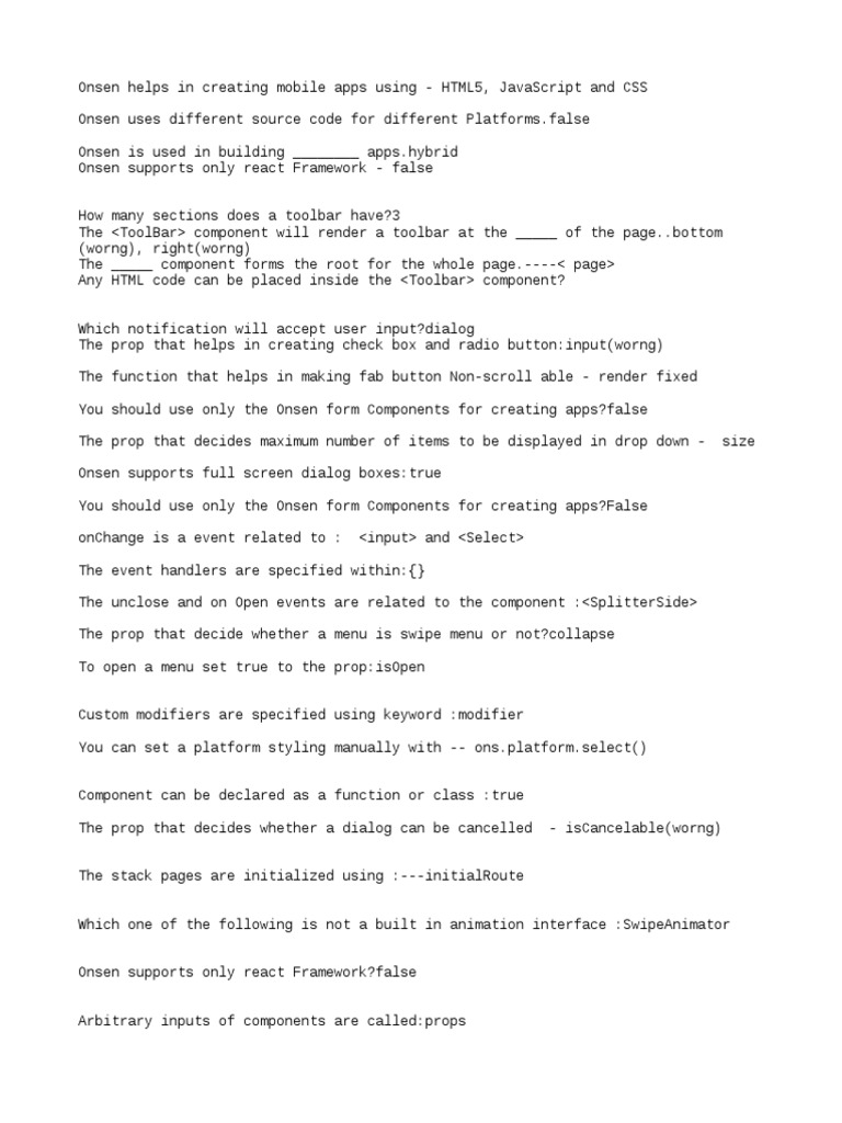 Onsen Ui Dump | Download Free PDF | Mobile App | System Software