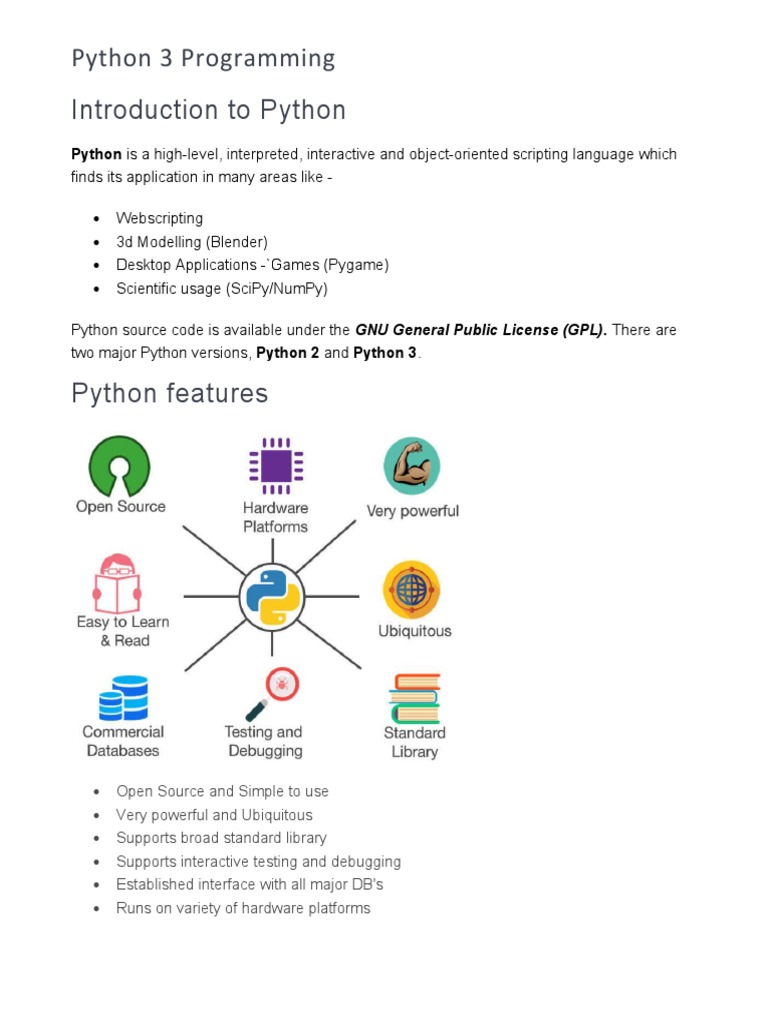 Python 3 Programming | PDF | Python (Programming Language) | Java ...