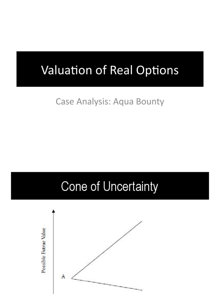 Valuation of Real Options: Case Analysis: Aqua Bounty | PDF | Black ...