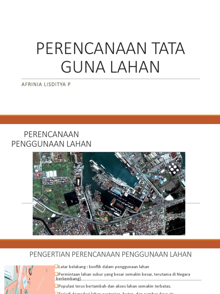 Perencanaan Tata Guna Lahan: Afrinia Lisditya P | PDF