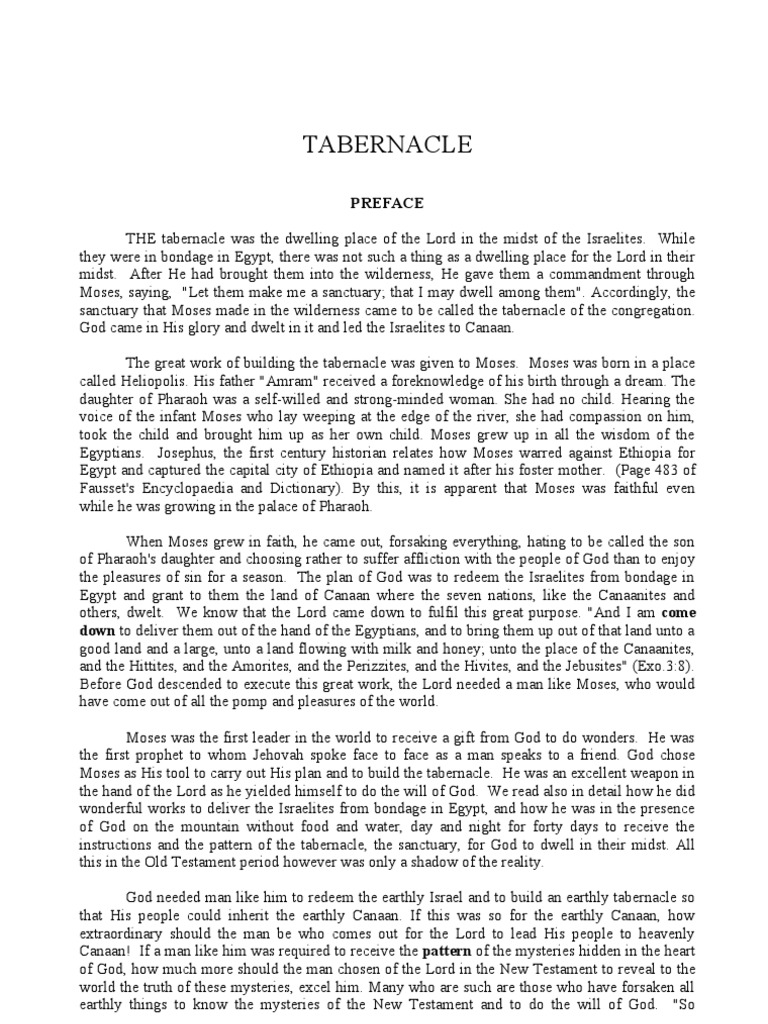 Understanding the Biblical Tabernacle | PDF | Baptism | Holy Of Holies