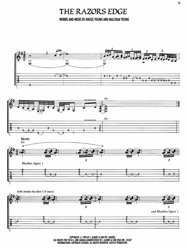 ACDC - The Razors Edge | PDF