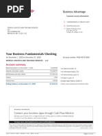 Bank of America Bank Statement - 1 | PDF | Finance & Money Management