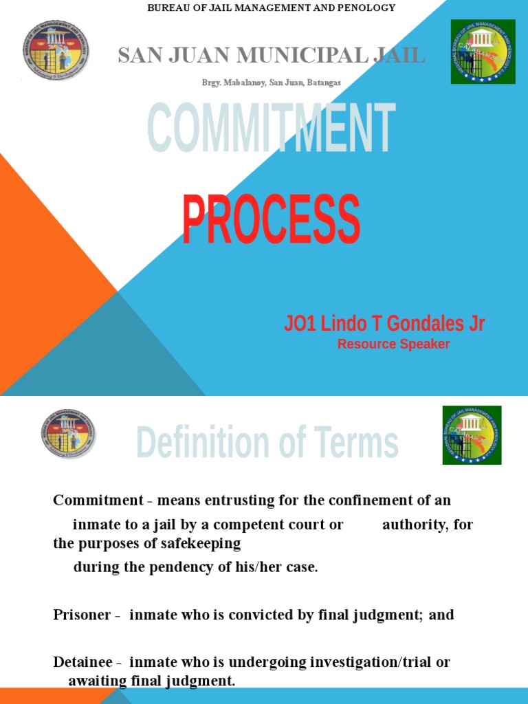 Seminar On Commitment Process | PDF | Prisoner | Prison