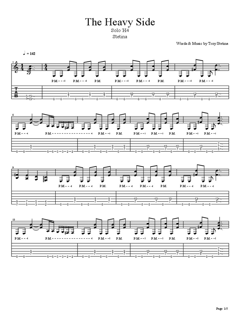 Stetina, Troy - The Heavy Side | PDF | Guitars