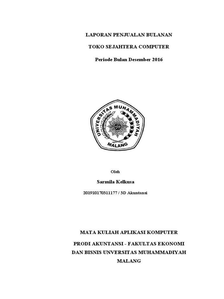 3-Contoh Penulisan Laporan | PDF