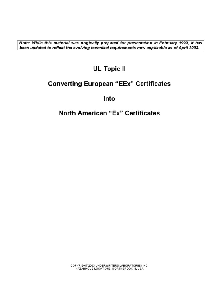 EEx To Ex | PDF | Electrical Wiring | Engineering
