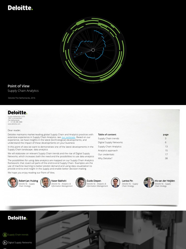 Deloitte's Supply Chain Analytics Insights | PDF | Analytics | Supply Chain