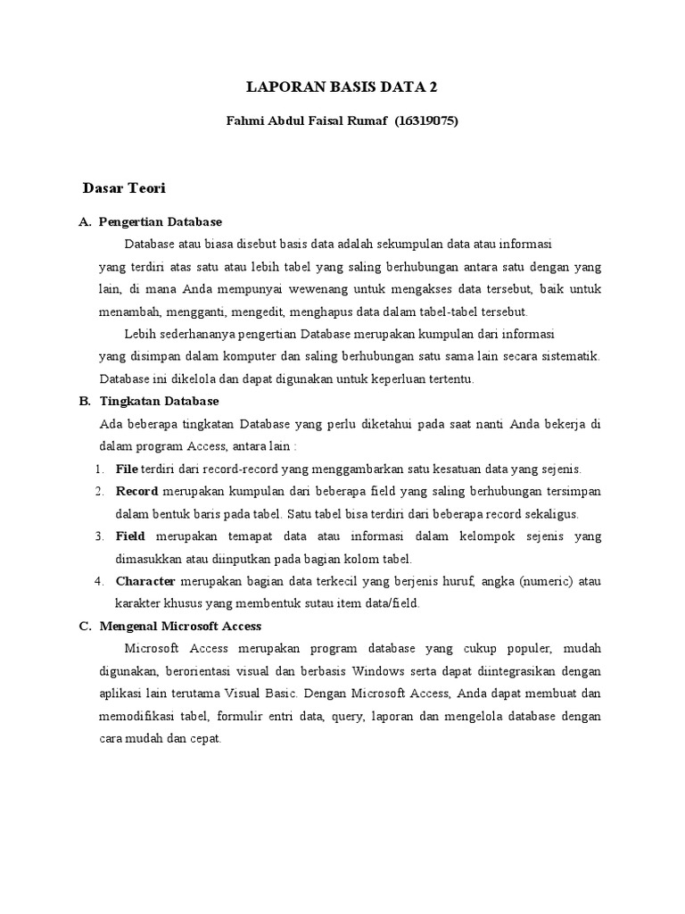 Fahmi A.F. Rumaf - Acces | PDF