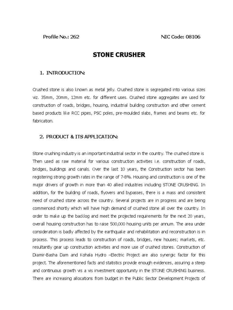 Stone Crusher | PDF