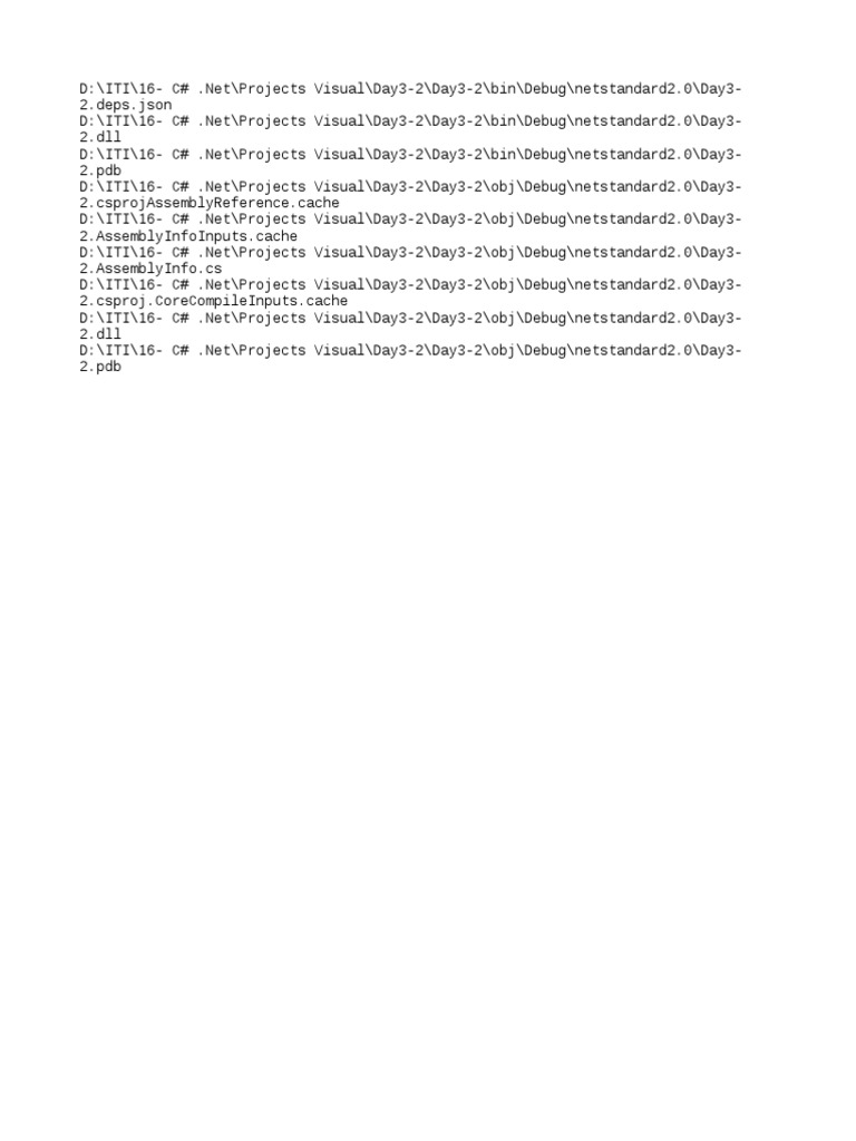 Day3 2.csproj - fileListAbsolute | PDF