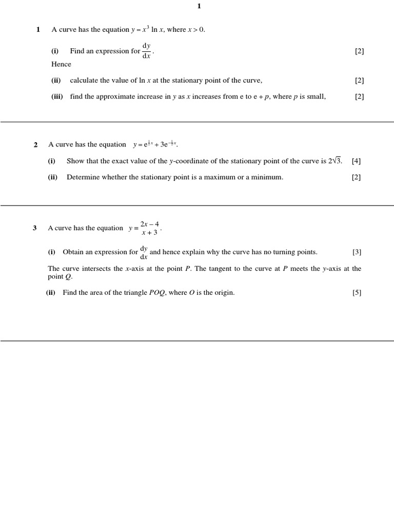Differentiation | PDF | Area | Volume