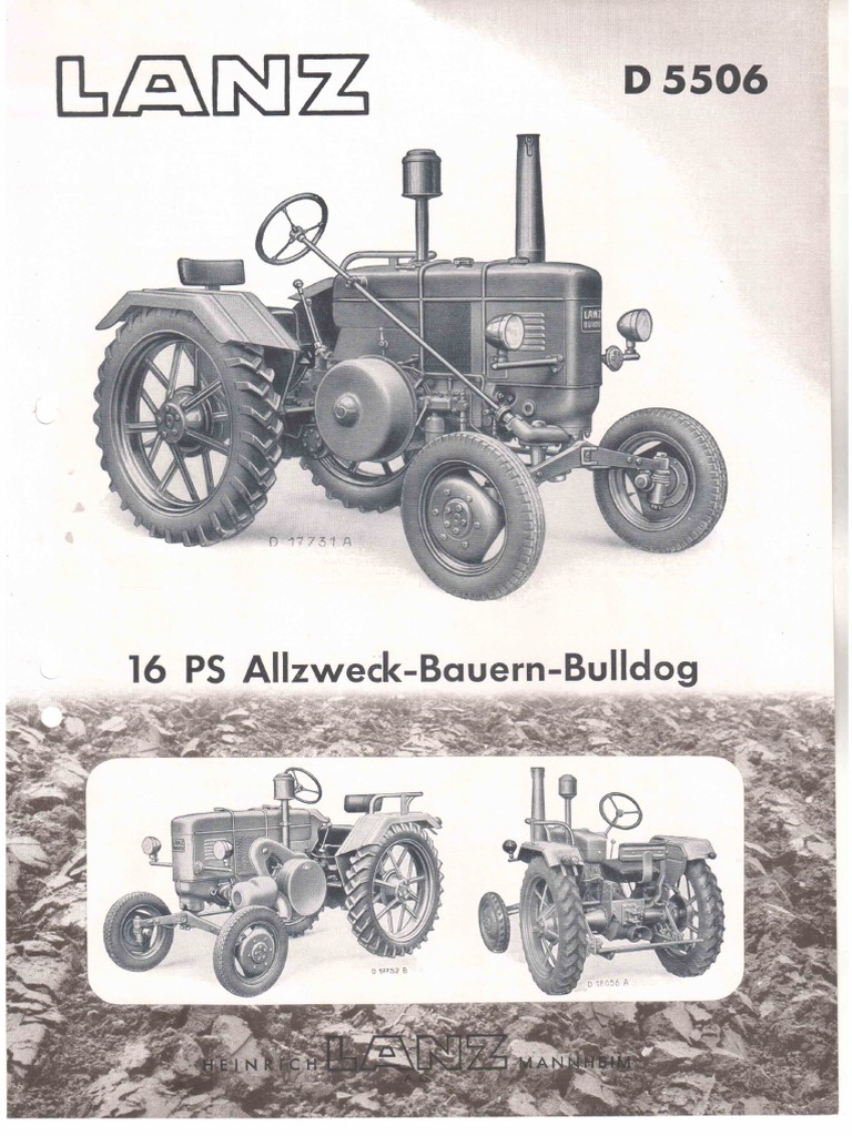 Lanz Bulldog D5506 - Service Manual | PDF