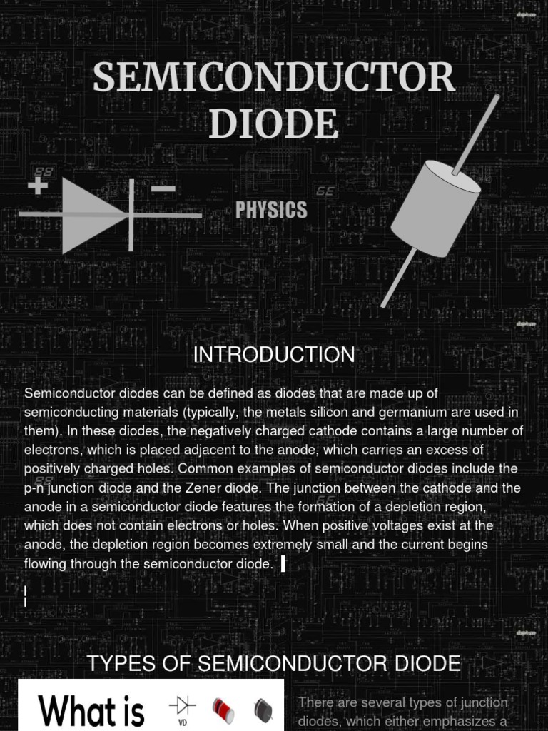 Semiconductor Diodes Explained | PDF | Diode | P–N Junction