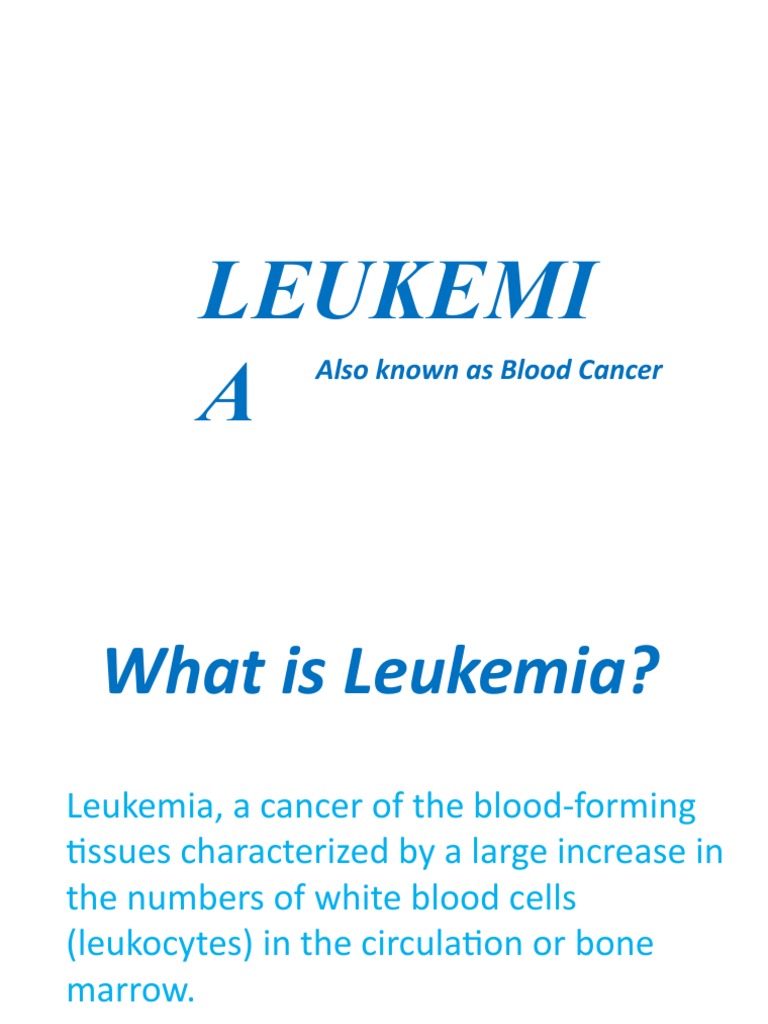 LEUKEMIA Project | PDF | Leukemia | Blood Cell