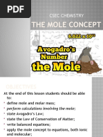 Mole Concept Formula Sheet | PDF