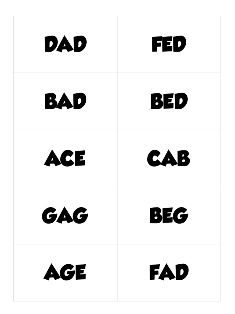 Music Alphabet Words | PDF