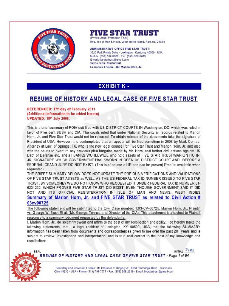 Five Star Trust | PDF
