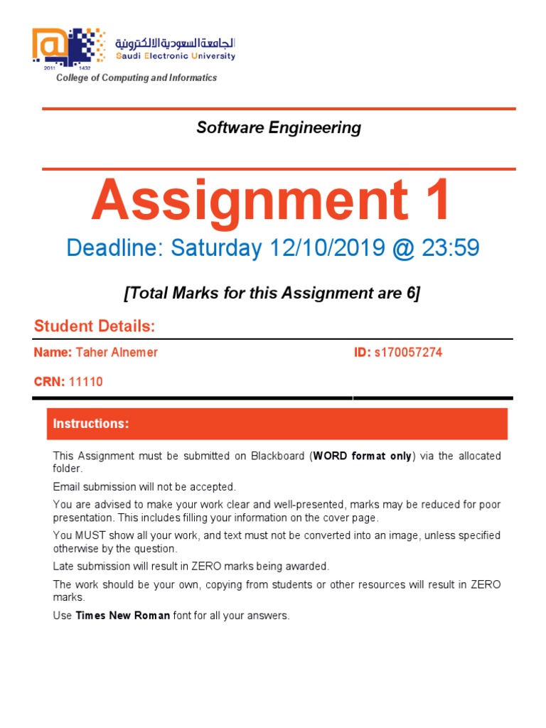 IT242-Assignment 1 | PDF | Risk | Question