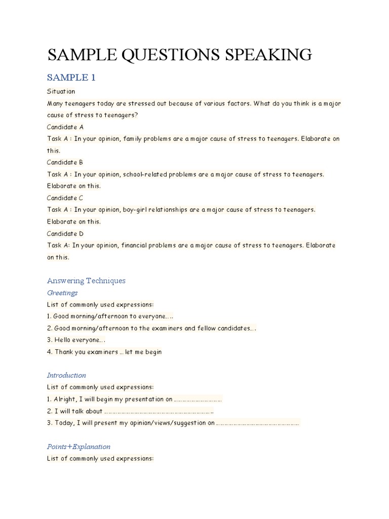 Muet Speaking Sample With Answers and Questions | PDF | Petroleum | Plastic