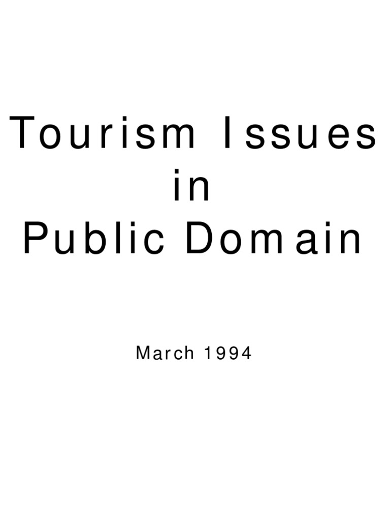 Tourism Issues in Public Domain | PDF | Golf Course | Sustainable ...
