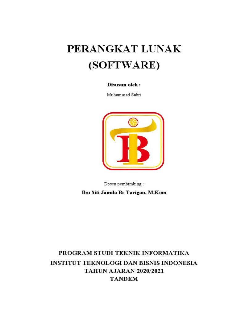 Makalah Perangkat Lunak (Software) Pti | PDF