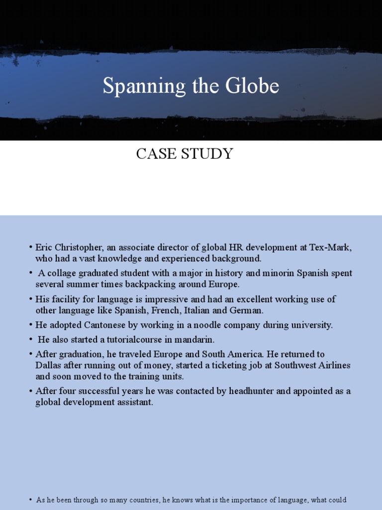 Spanning The Globe: Case Study | PDF