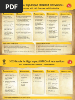 RMNCH+A 5x5 Matrix | PDF | Pregnancy | Birth Control