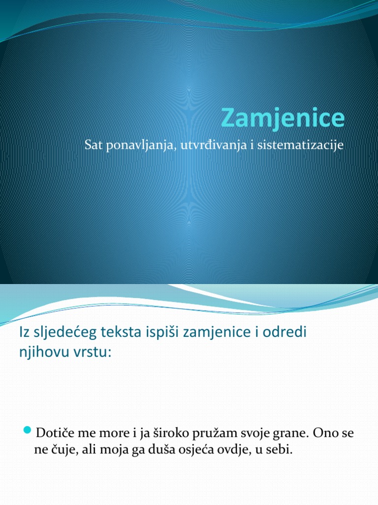 Zamjenice PPP | PDF