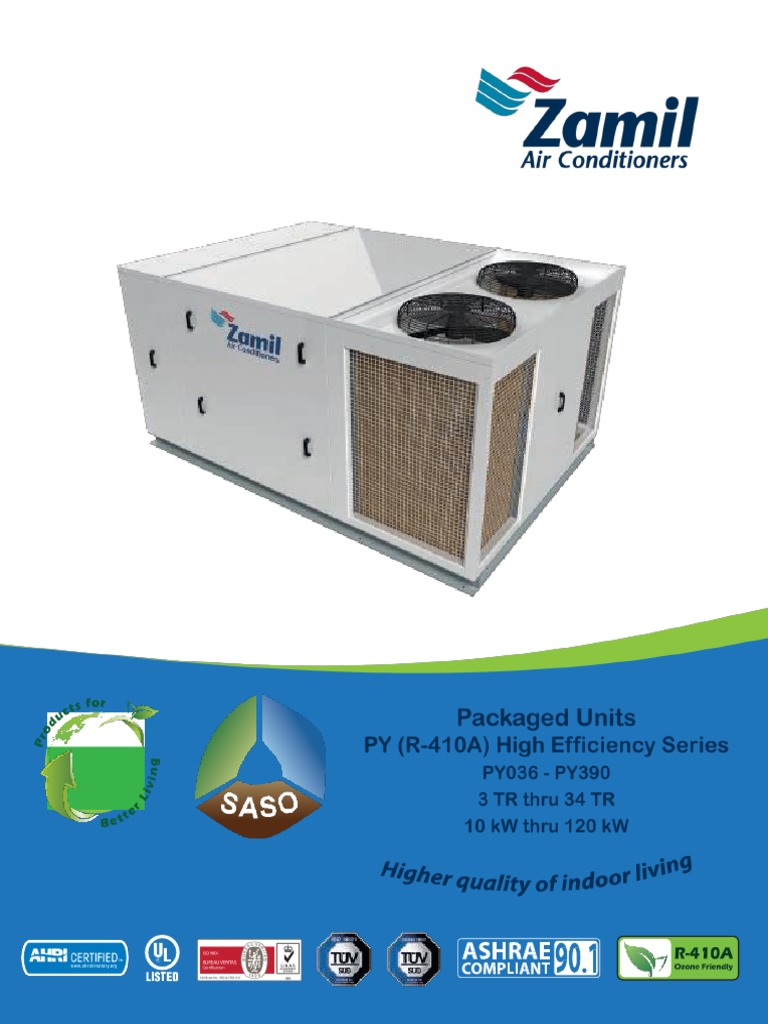 Zamil Air Conditioners Product Catalog | PDF | Thermostat | Air ...