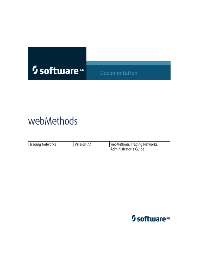 WebMethods Trading Networks Administrator's Guide - Software AG ...