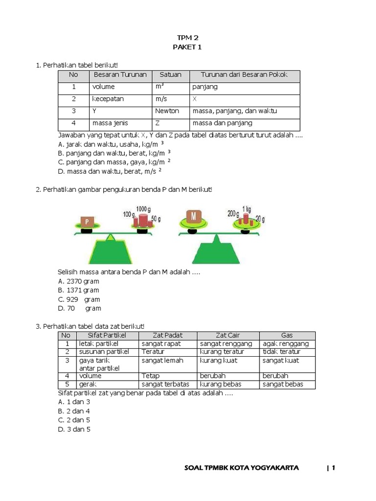 Soal TPM Pertemuan 1 | PDF