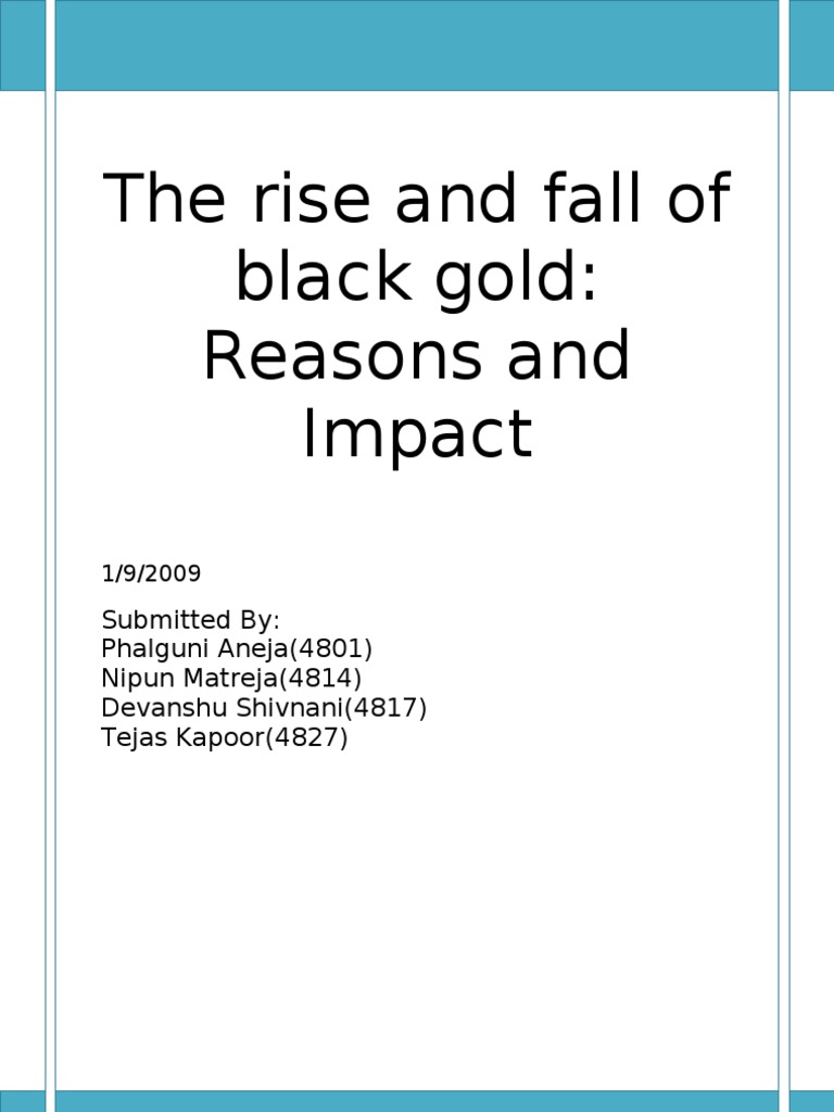 Oil Price Volatility: Causes and Effects | PDF | 2000s Energy Crisis ...