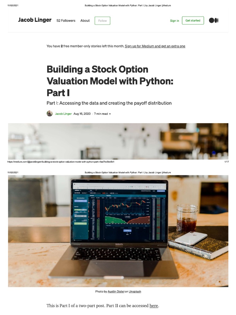 Building A Stock Option Valuation Model With Python Part I | PDF