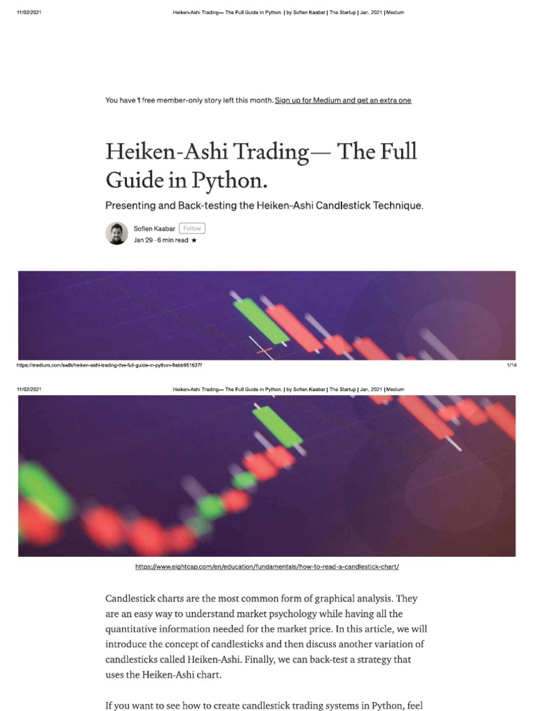 Heiken-Ashi Trading - The Full Guide in Python | PDF