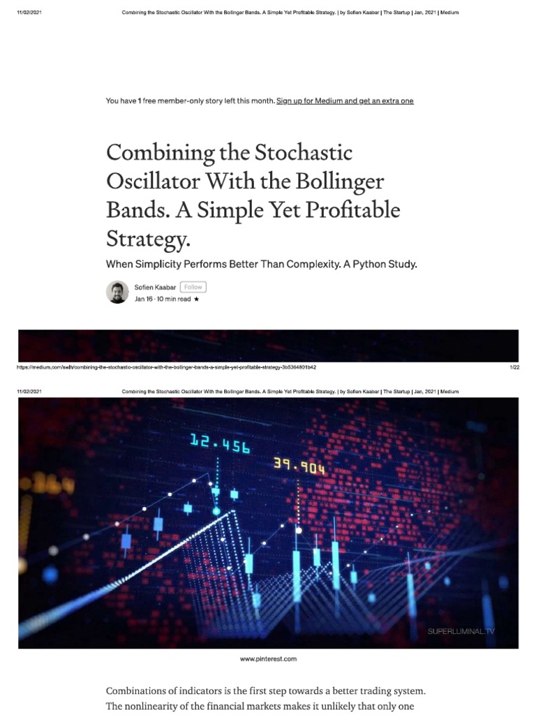 Combining The Stochastic Oscillator With The Bollinger Bands. A Simple ...