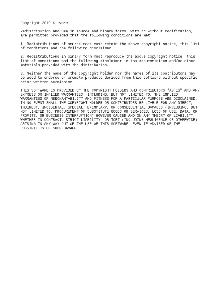 3-Clause BSD License | PDF | Business | Finance & Money Management