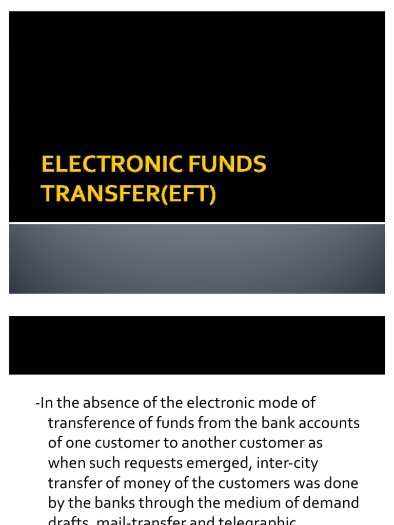 Eft, Ecs, Core Banking Solutions | PDF | Clearing (Finance) | Payments